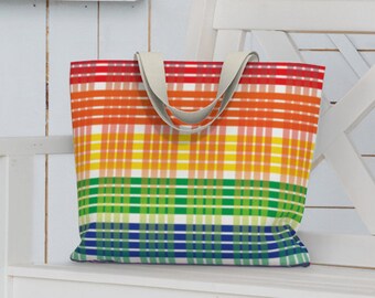 Transgender Colors Tote Bag LGBTQ Gift for Her With Zipper | Etsy