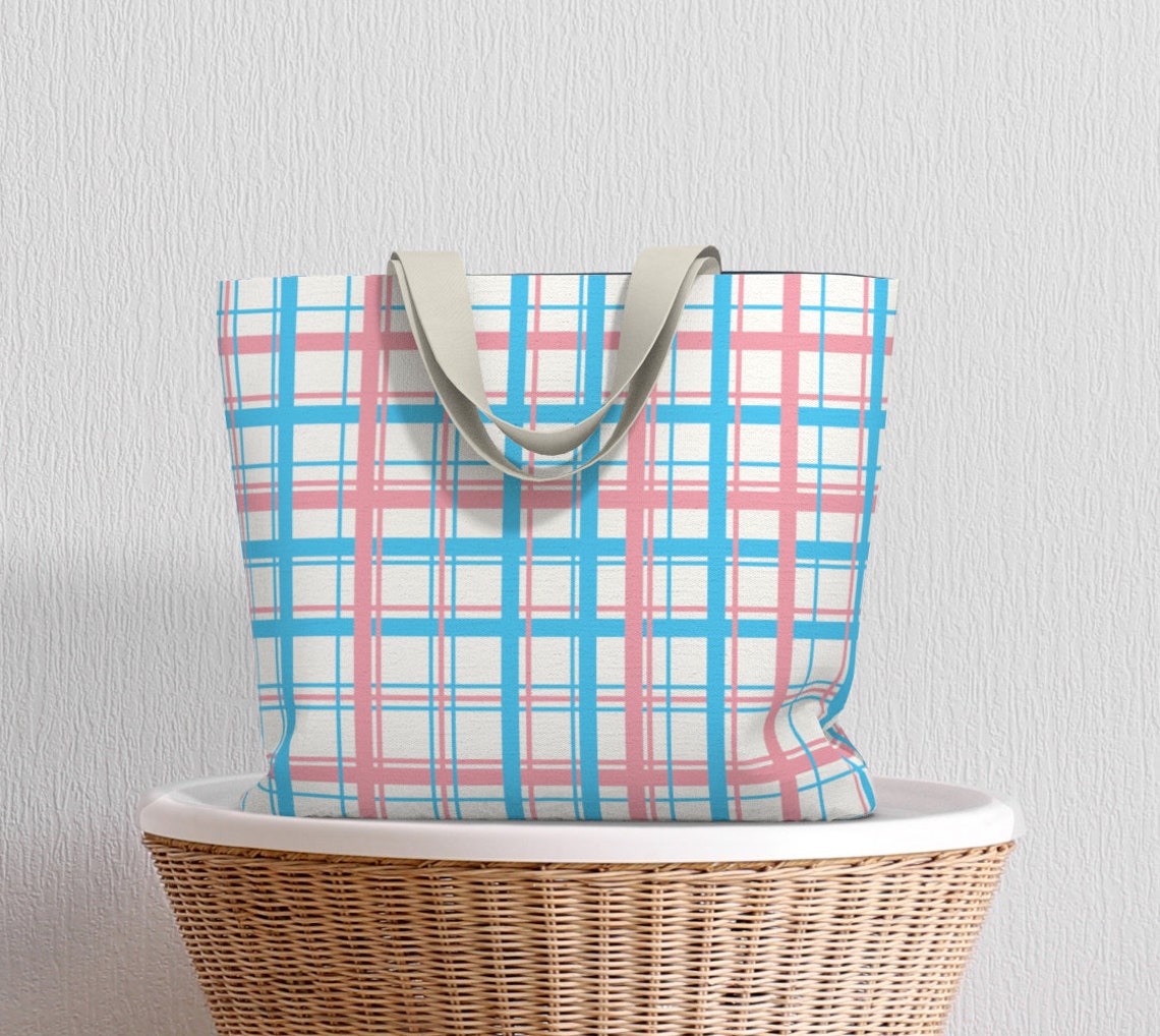 Transgender Colors Tote Bag LGBTQ Gift for Her With Zipper | Etsy