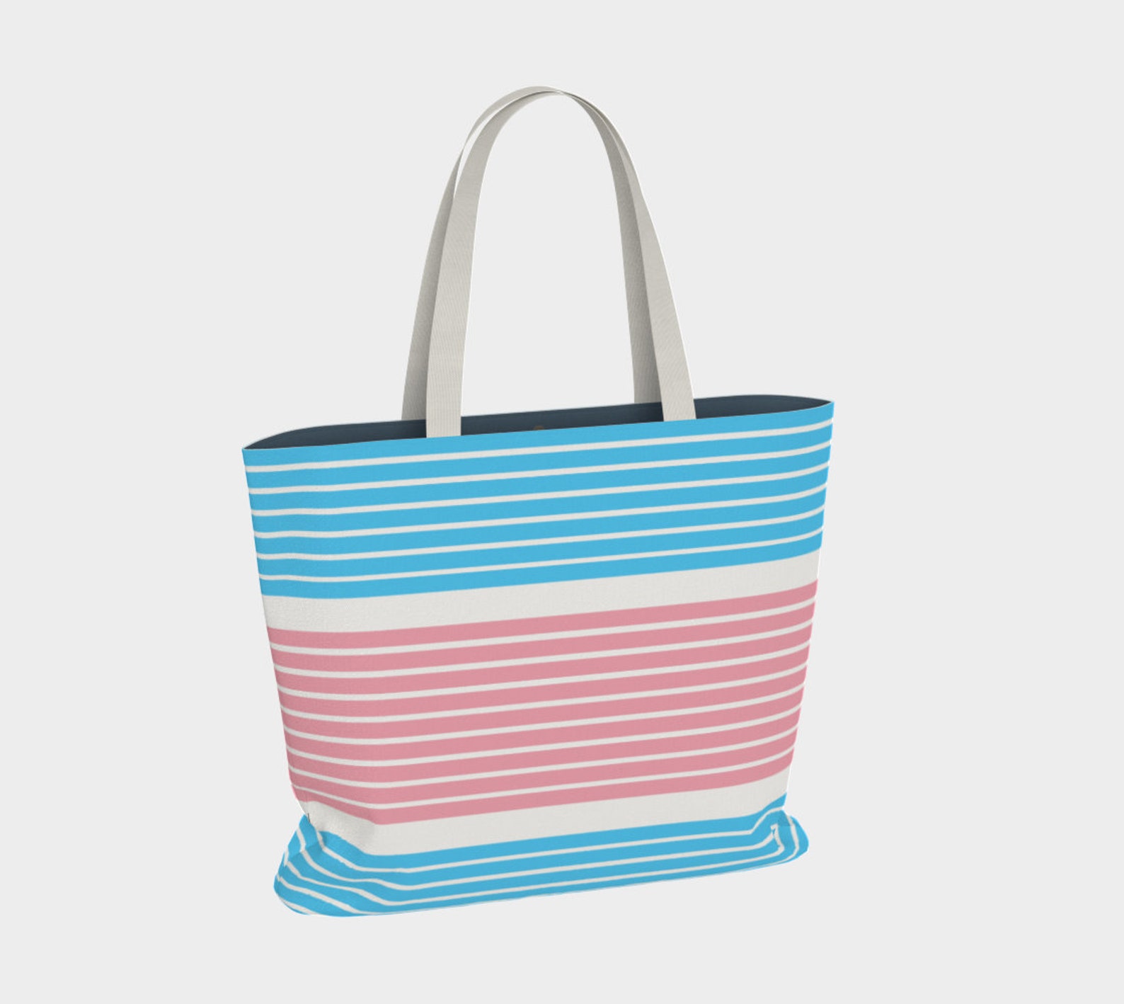 Transgender Flag Tote Bag, LGBTQ Gift for Her, With Zipper, With ...