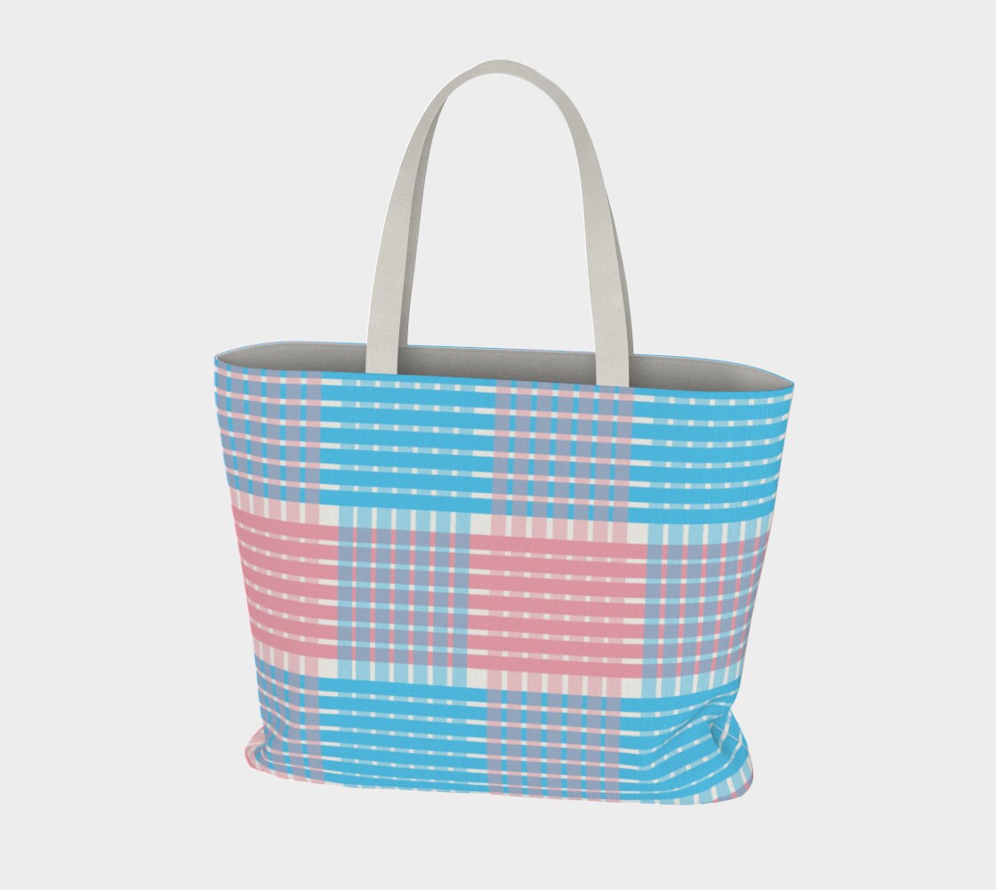 Transgender Colors Tote Bag LGBTQ Gift for Her With Zipper - Etsy