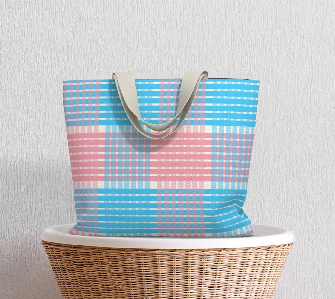 Transgender Colors Tote Bag LGBTQ Gift for Her With Zipper - Etsy