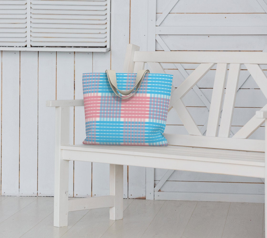 Transgender Colors Tote Bag LGBTQ Gift for Her With Zipper - Etsy