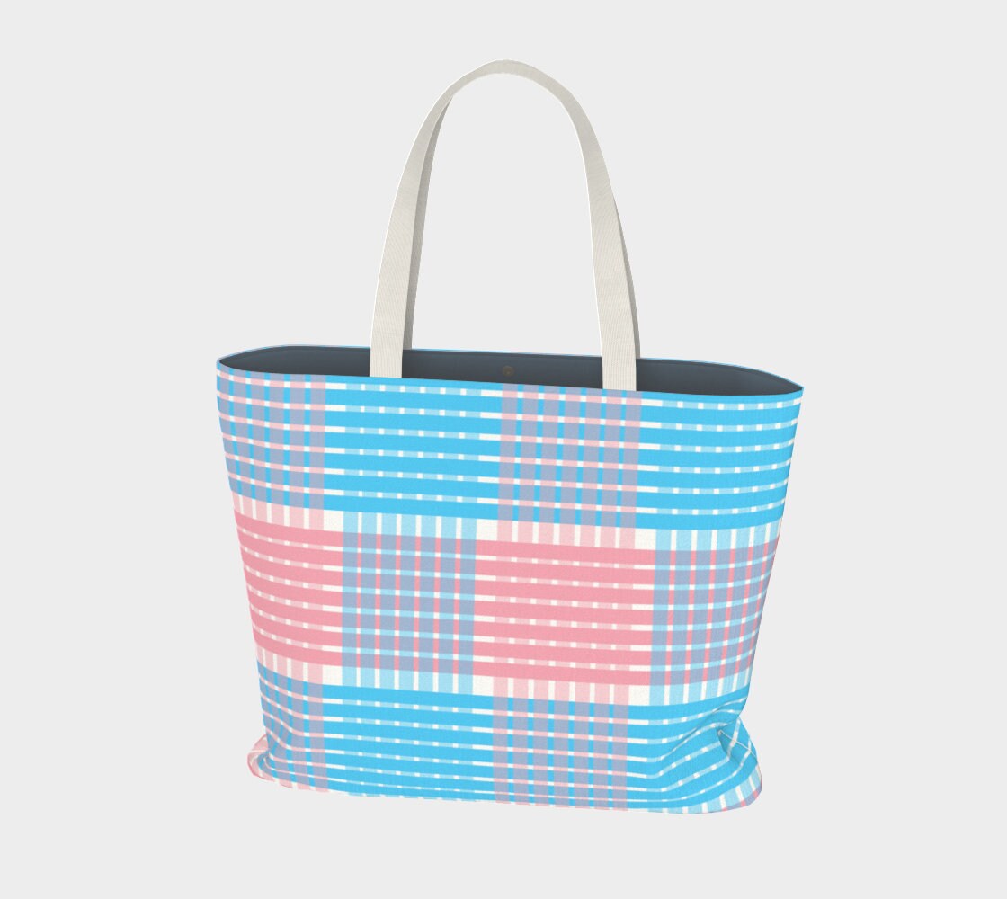 Transgender Colors Tote Bag LGBTQ Gift for Her With Zipper - Etsy