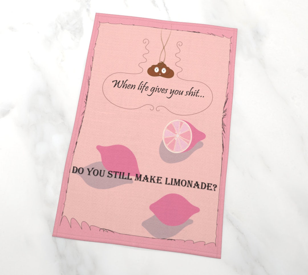 Pink Lemonade Print, Funny Tea Towels, Poop Emoji, Poop Wall Art, Poop ...