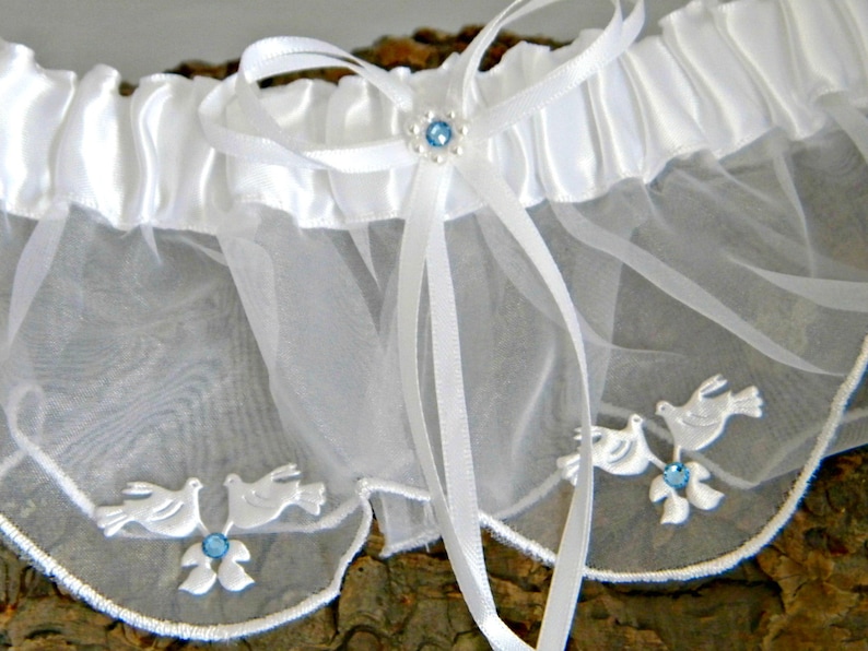 Garter Belt Custom Traditional Toss Snow White Turtle Dove Love Bird W ...