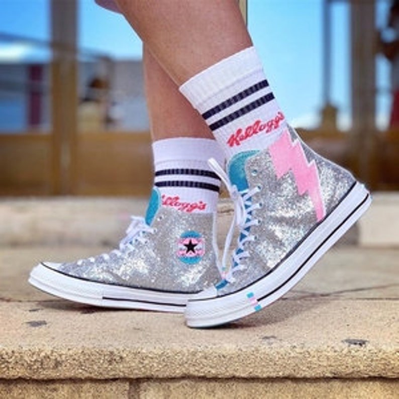 Converse Gay Pride Trans LGBTQ Rainbow High 70s Pink Silver - Etsy