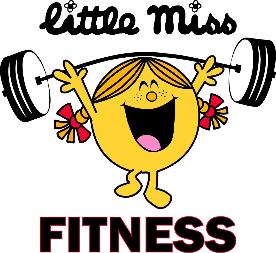Little Miss Fitness Weightlifter Poster Decal Download - Etsy