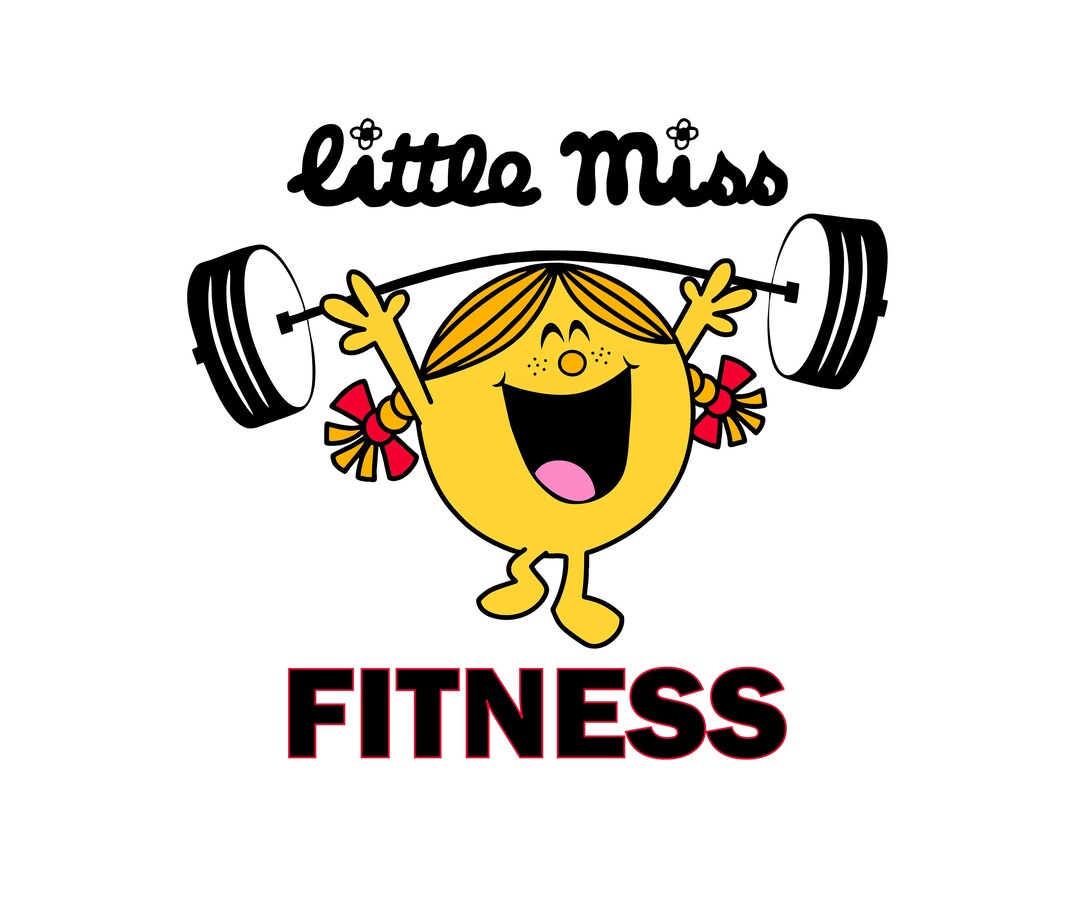 Little Miss Fitness Weightlifter Poster Decal Download - Etsy