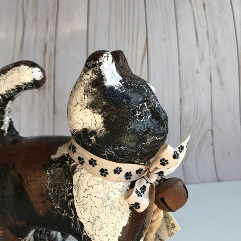 Country Primitive Cat Farmhouse Cat Rustic Cat Decor - Etsy