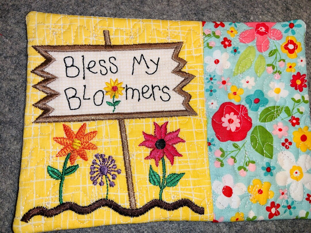 Floral Mug Rug, Flower Theme Coffee Mug, Mug Rug, Gardener Gift, Gift ...