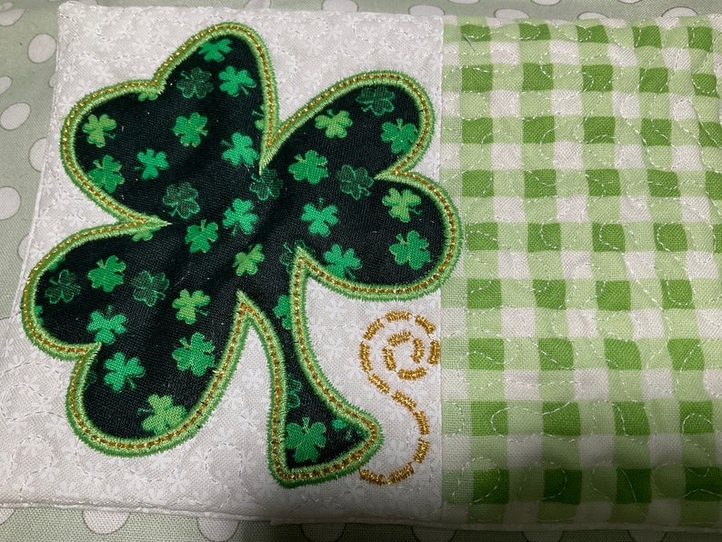 St Patrick Mug Rug Shamrock Mug Rug Coaster Placemat St | Etsy