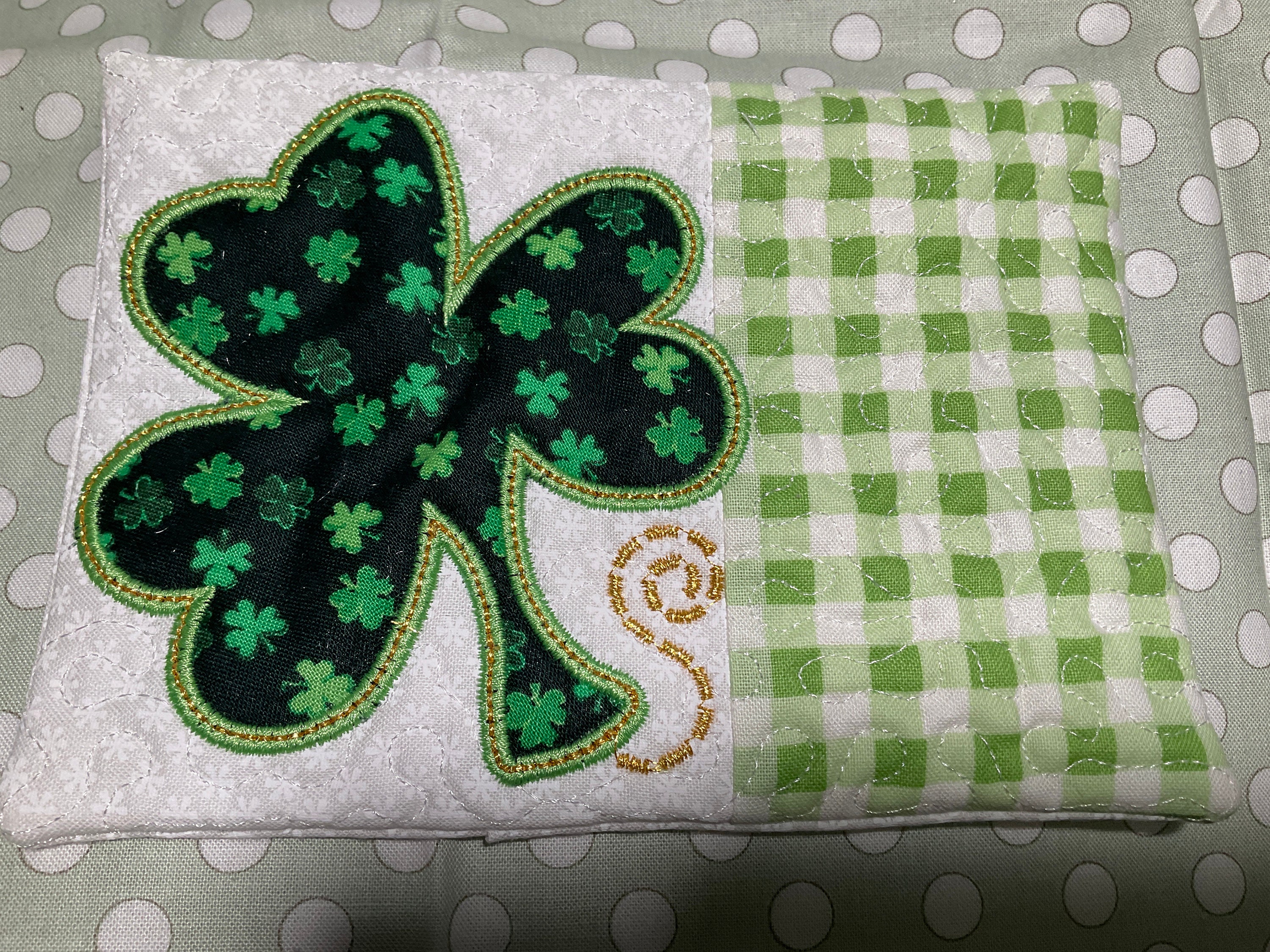 St Patrick Mug Rug Shamrock Mug Rug Coaster Placemat St | Etsy
