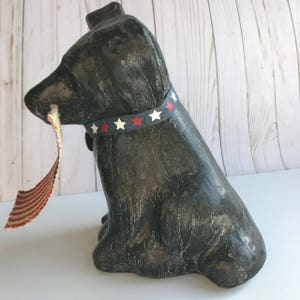 Folk Art Black Lab Farmhouse Dog, Farmhouse Home Decor, Vintage Dog ...