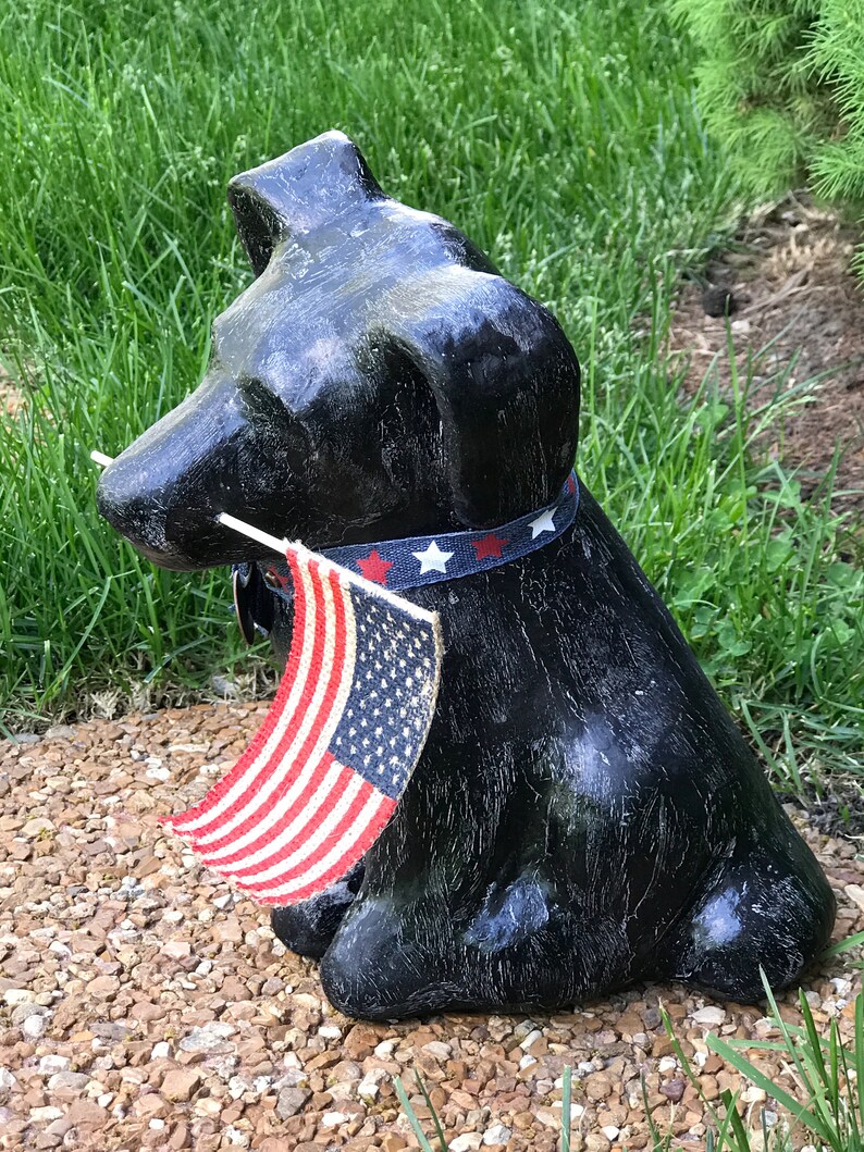 Folk Art Black Lab Farmhouse Dog Farmhouse Home Decor - Etsy