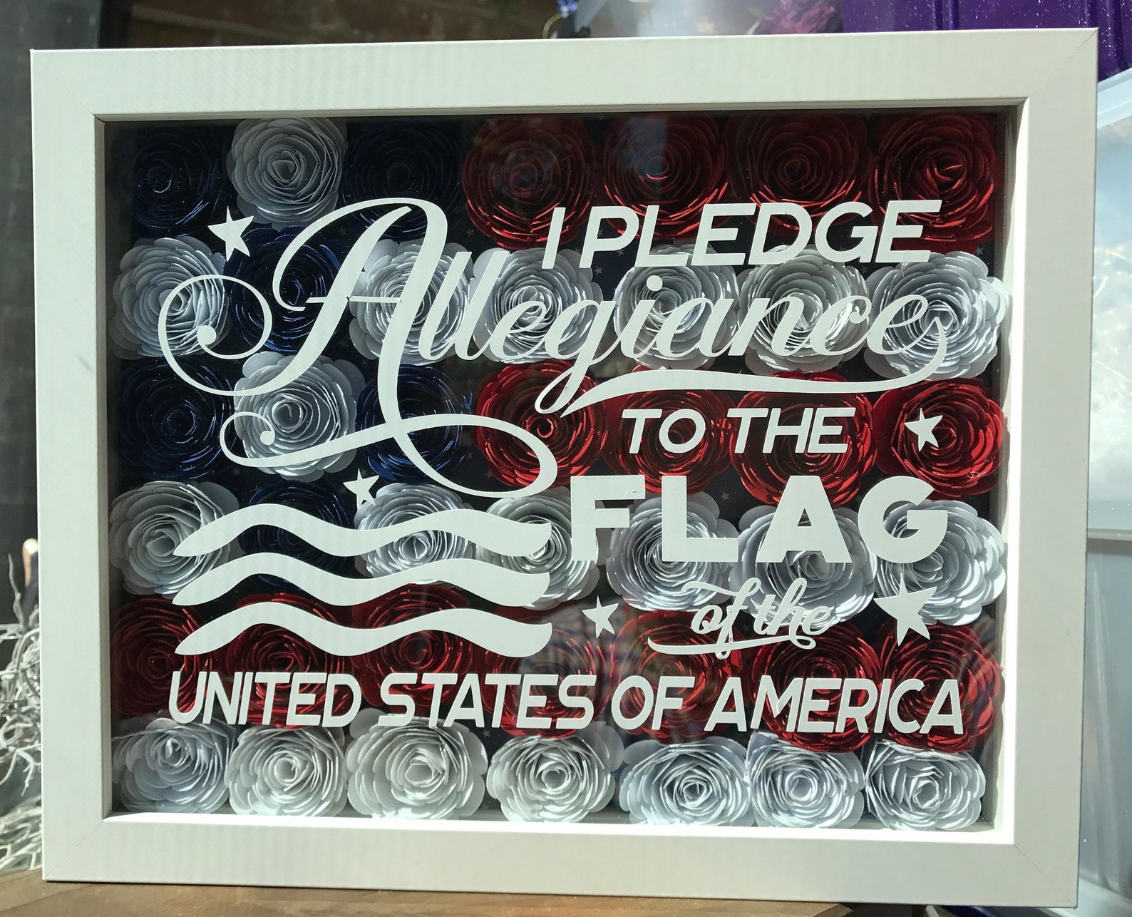 USA Flag Pledge Allegiance Independence Day 4th of July - Etsy