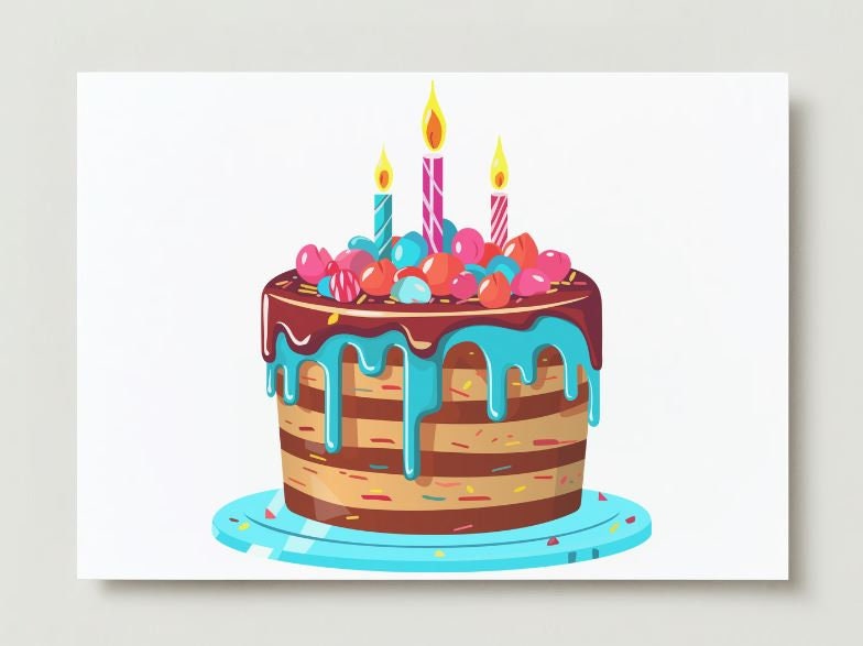 Assorted Colorful Happy Birthday Cards Set of 12 - Etsy