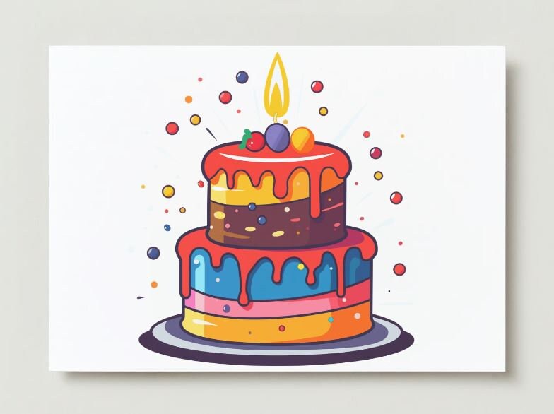 Assorted Colorful Happy Birthday Cards Set of 12 - Etsy