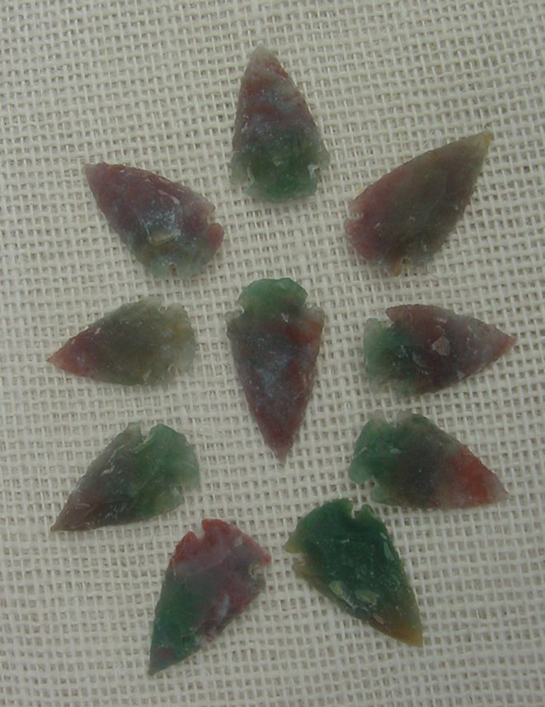 10 Arrowheads Special Hand Picked Reproduction Bird Stone Points ...