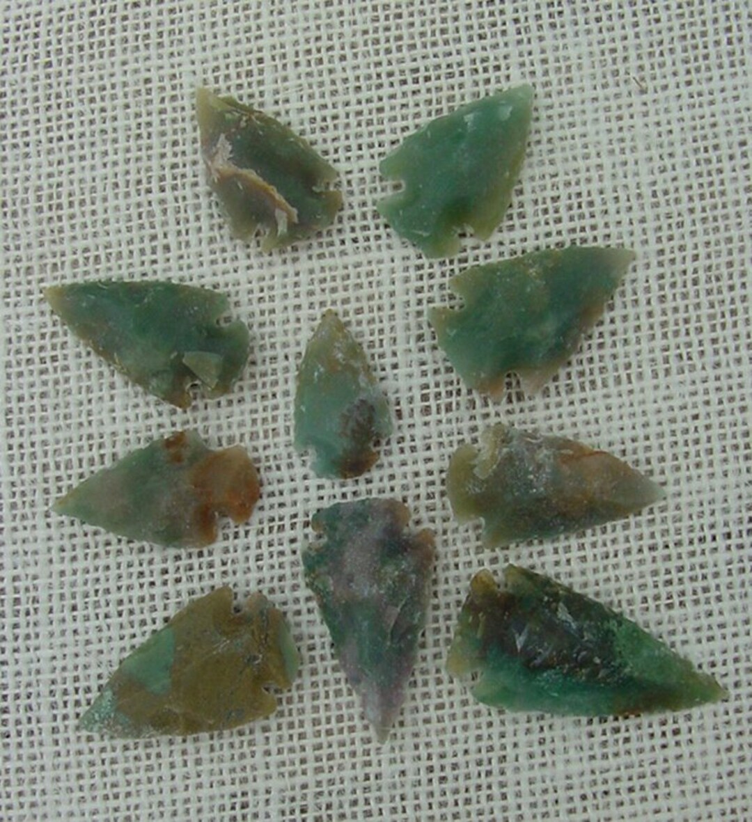 10 Arrowheads Special Hand Picked Reproduction Bird Stone Points ...