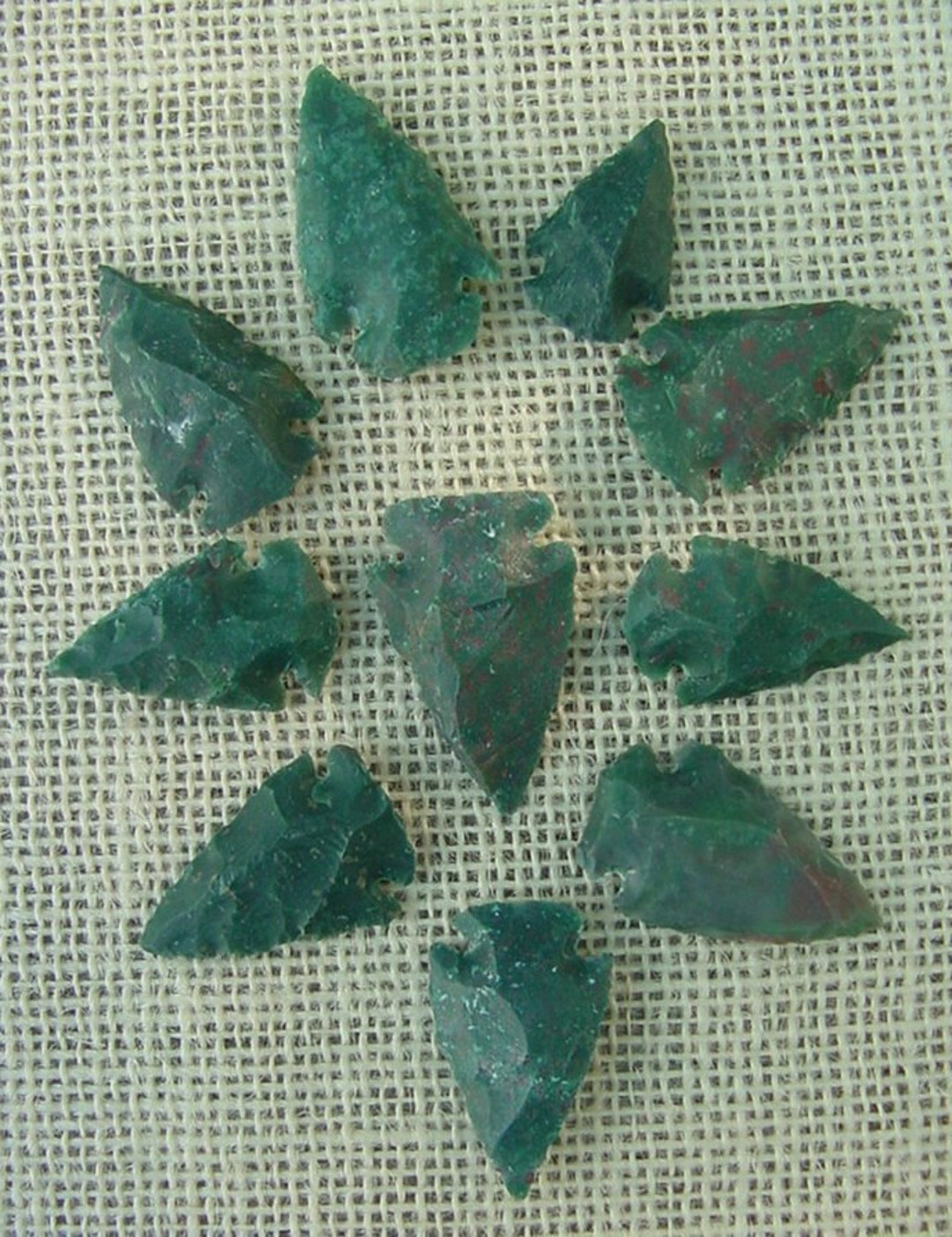 10 Arrowheads Special Hand Picked Reproduction Bird Stone Points ...