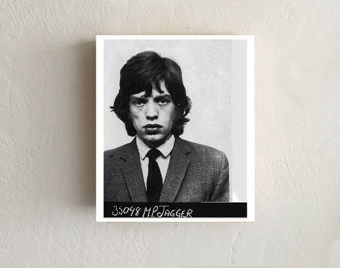 Lenticular Mugshot: MICK JAGGER - Etsy