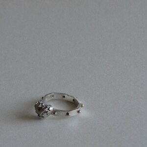 Heart-shaped Rodent Bone From Owl Pellet Set in Sterling Silver With ...