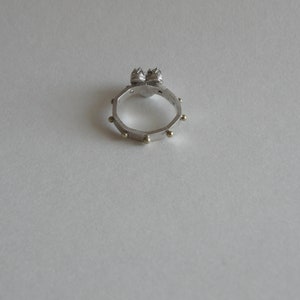 Heart-shaped Rodent Bone From Owl Pellet Set in Sterling Silver With ...