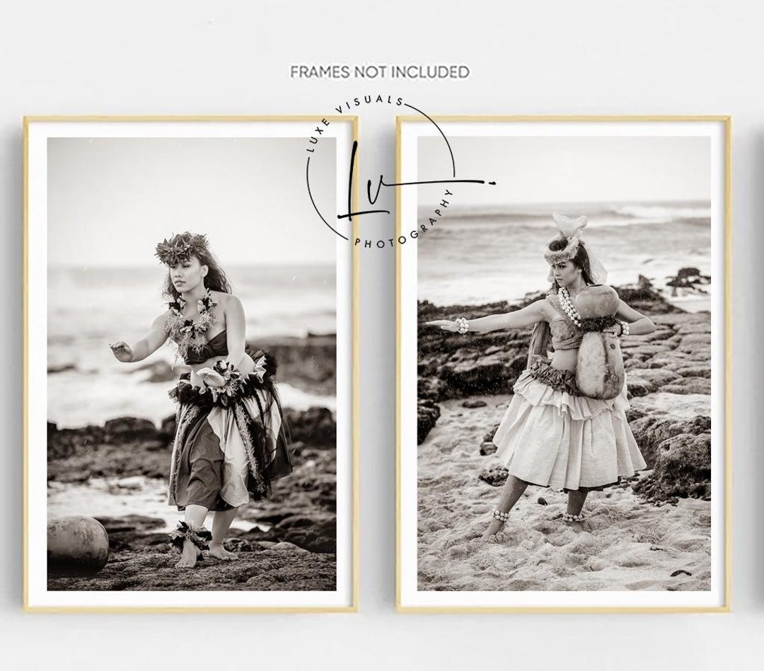 Hula Kahiko Photo Set, Hula Kahiko Photography, Sepia Hawaiian Hula ...