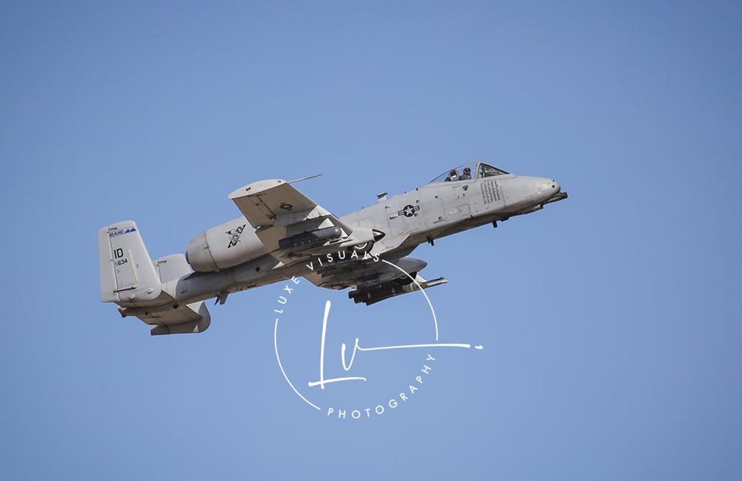 A10 Warthog Photograph, Military Jet Poster Print, Den Boys Room Office ...