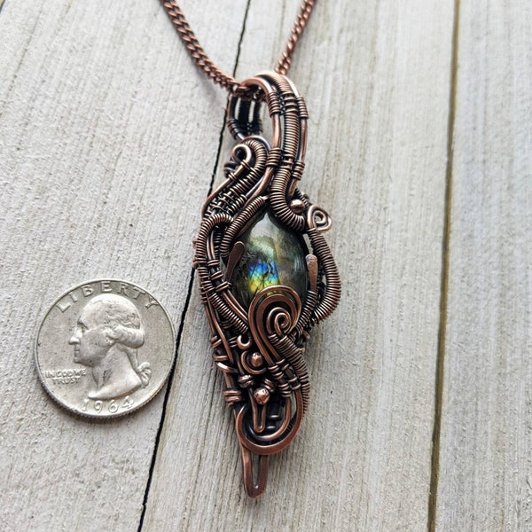 Wire Wrapped Pendant - Etsy