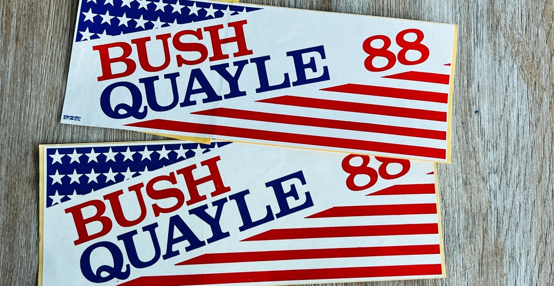 Bush Quayle 88 Bumper Stickers New Old Stock - Etsy