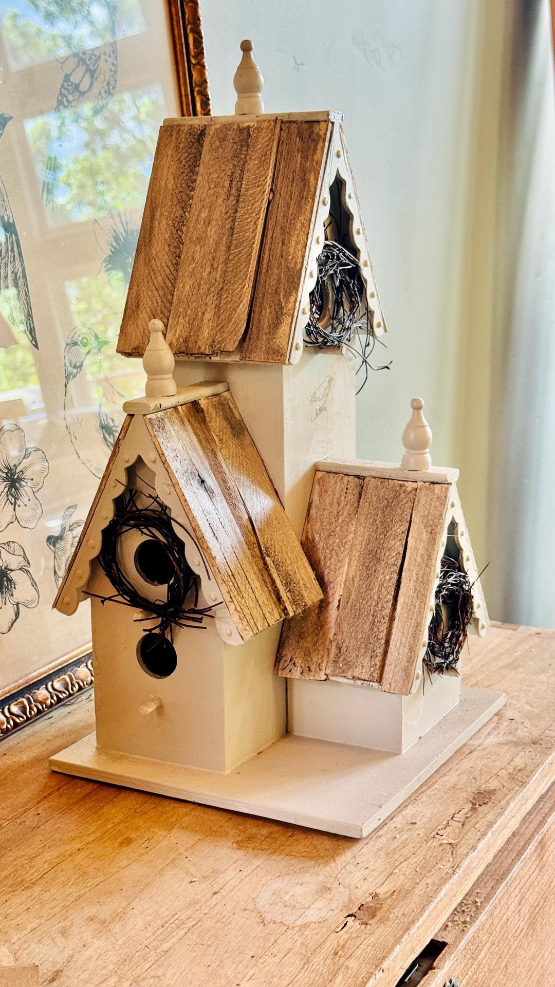 French Country Birdhouse/ French Country Style Garden /painted ...