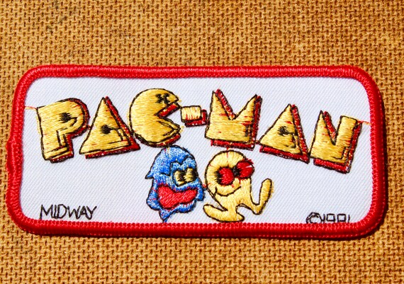 Pac-man Vintage Iron on Patch Embroidered Iron on Video - Etsy