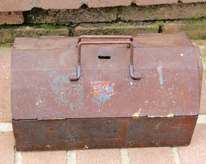 Enox Toolbox Old Metal Enox Toolbox Vintage British Madev Rustic ...