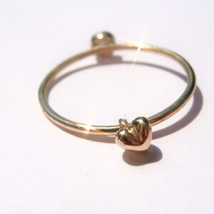 14K Gold and Diamond Heart Ring From the Sweet Nothings Collection - Etsy
