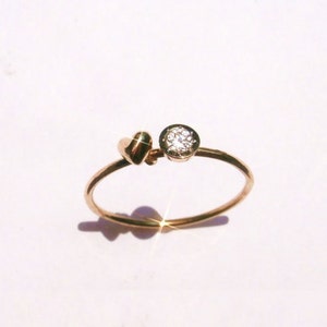 14K Gold and Diamond Heart Ring From the Sweet Nothings Collection - Etsy