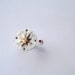 Mini Compass Ring in Sterling Silver With 10K Gold Center and a Diamond ...