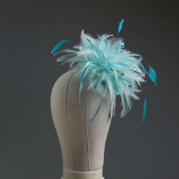 Aqua Fascinator - Etsy UK