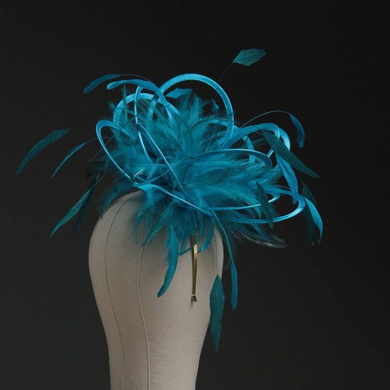 Teal Fascinator - Etsy