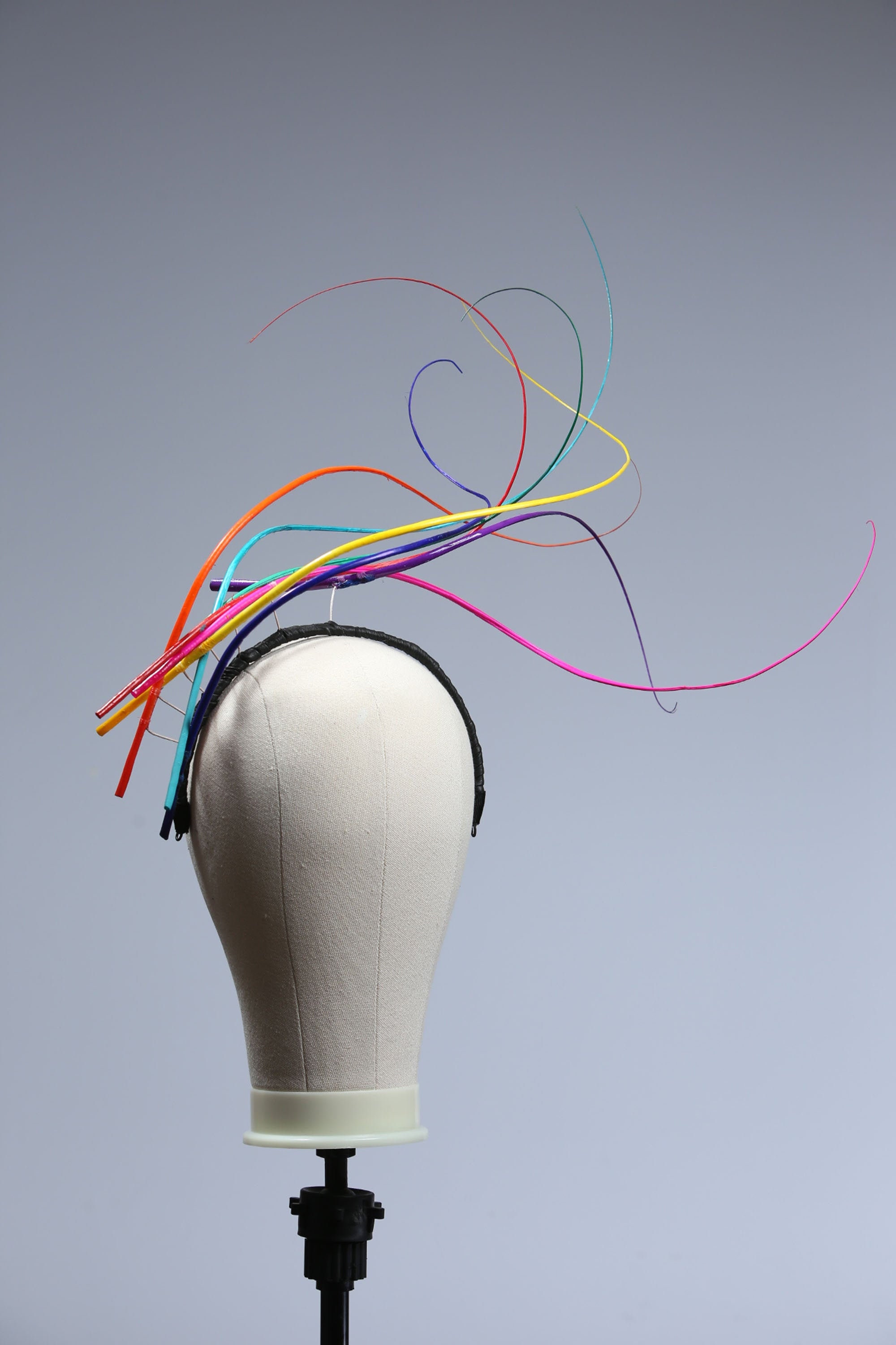 Rainbow Quill Floating Fascinator Hat Headband Headpiece red - Etsy UK