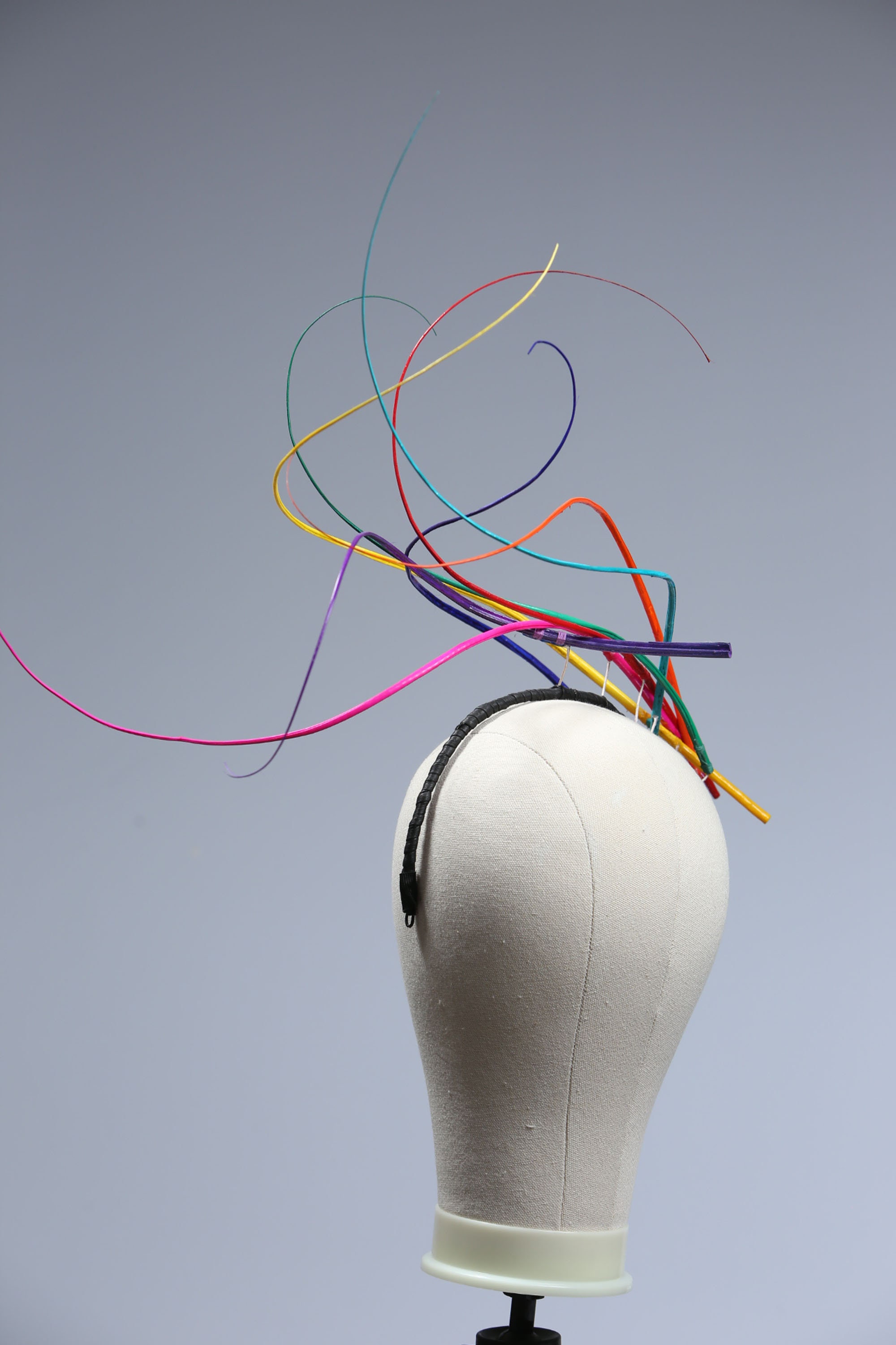 Rainbow Quill Floating Fascinator Hat Headband Headpiece red - Etsy UK