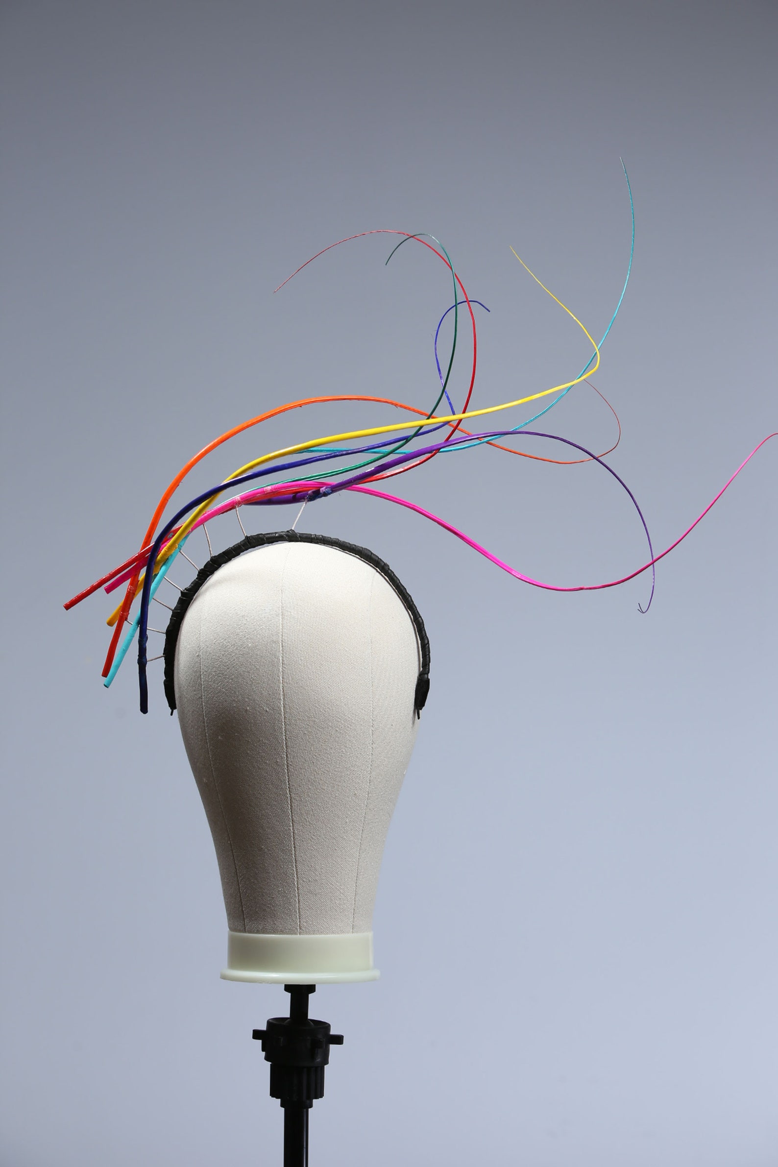 Rainbow Quill Floating Fascinator Hat Headband Headpiece red - Etsy UK