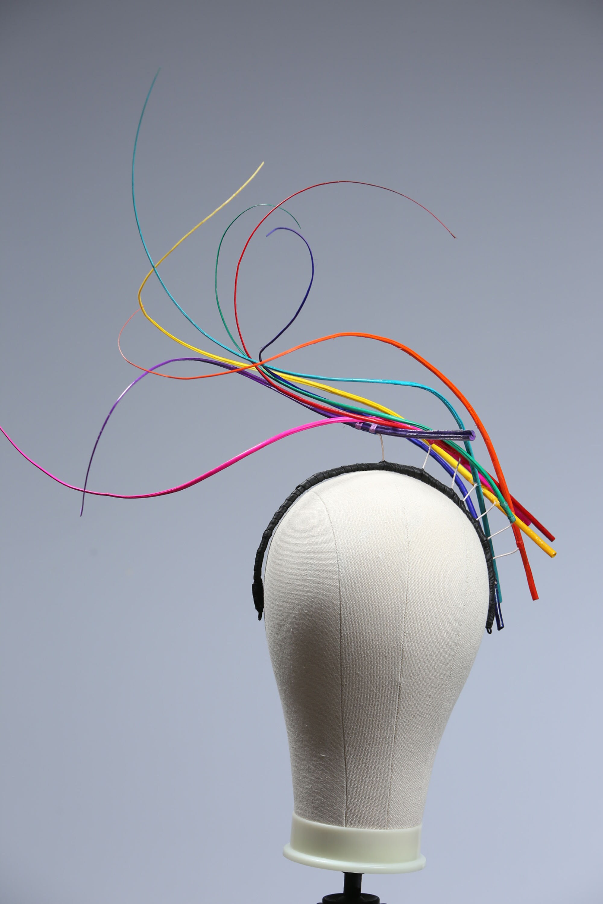 Rainbow Quill Floating Fascinator Hat Headband Headpiece red - Etsy UK