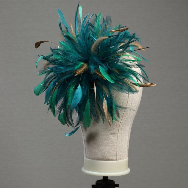 Teal Fascinator - Etsy