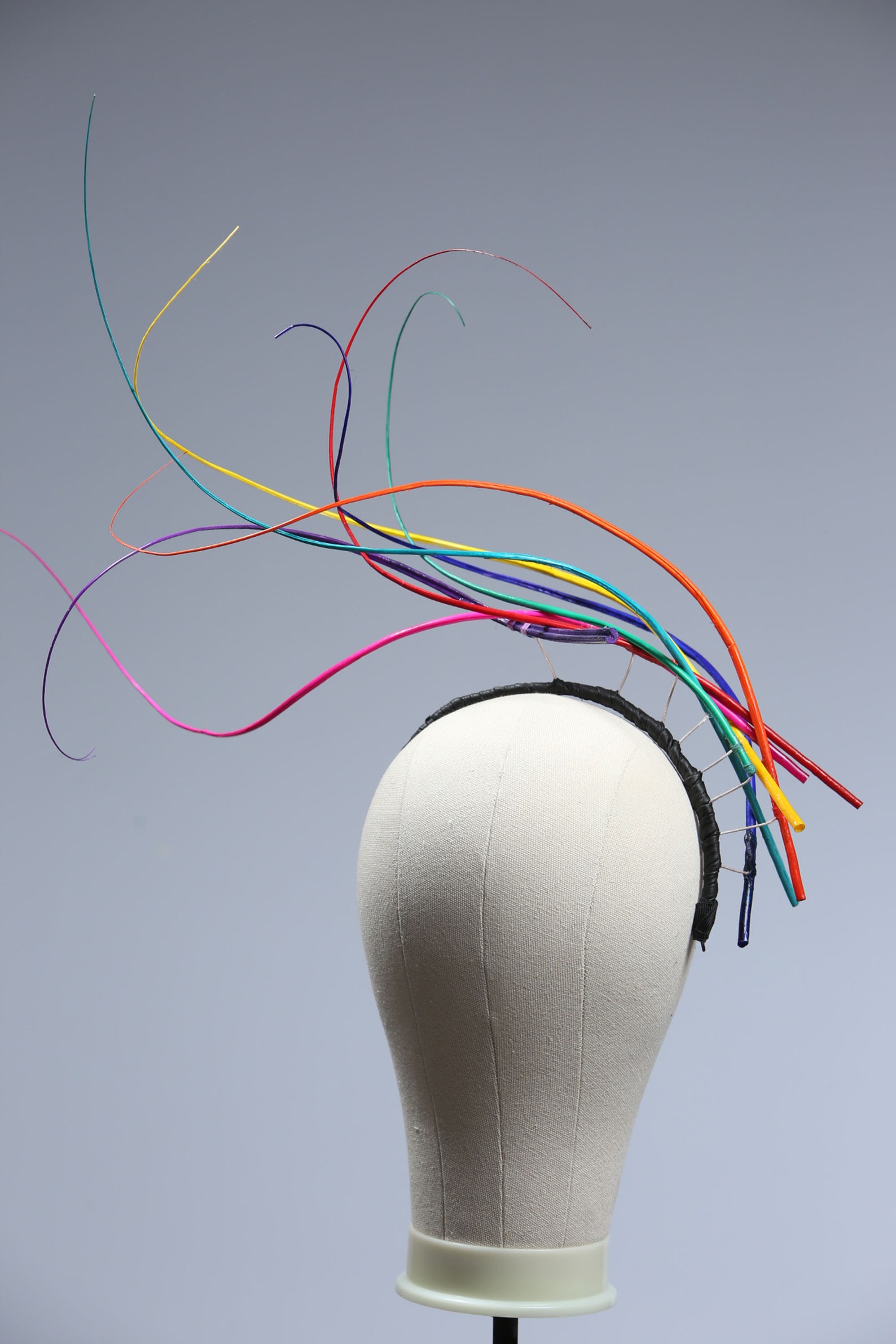 Rainbow Quill Floating Fascinator Hat Headband Headpiece red - Etsy UK
