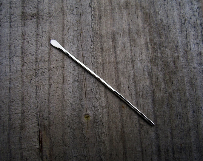 Nickel Silver Hair Stick Minimalist Recycled Hammered - Etsy