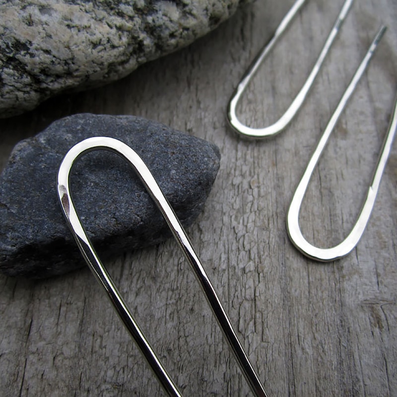 Hair Fork With Silver - Etsy