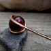 Deep Red Hair Fork in Bronze With Glass Sphere Your Choice of - Etsy