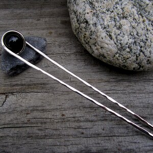 Deep Red Hair Fork in Bronze With Glass Sphere Your Choice of | Etsy