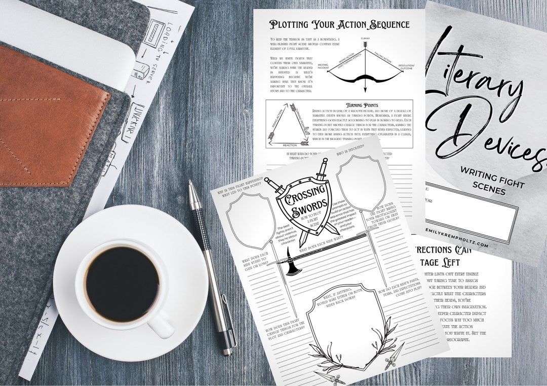 Writing Fight Scenes Worksheets | Printable PDF Planner Templates for ...